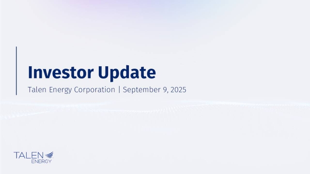 Talen Energy Corporation (TLN) Discuses on Investor Update Conference ...
