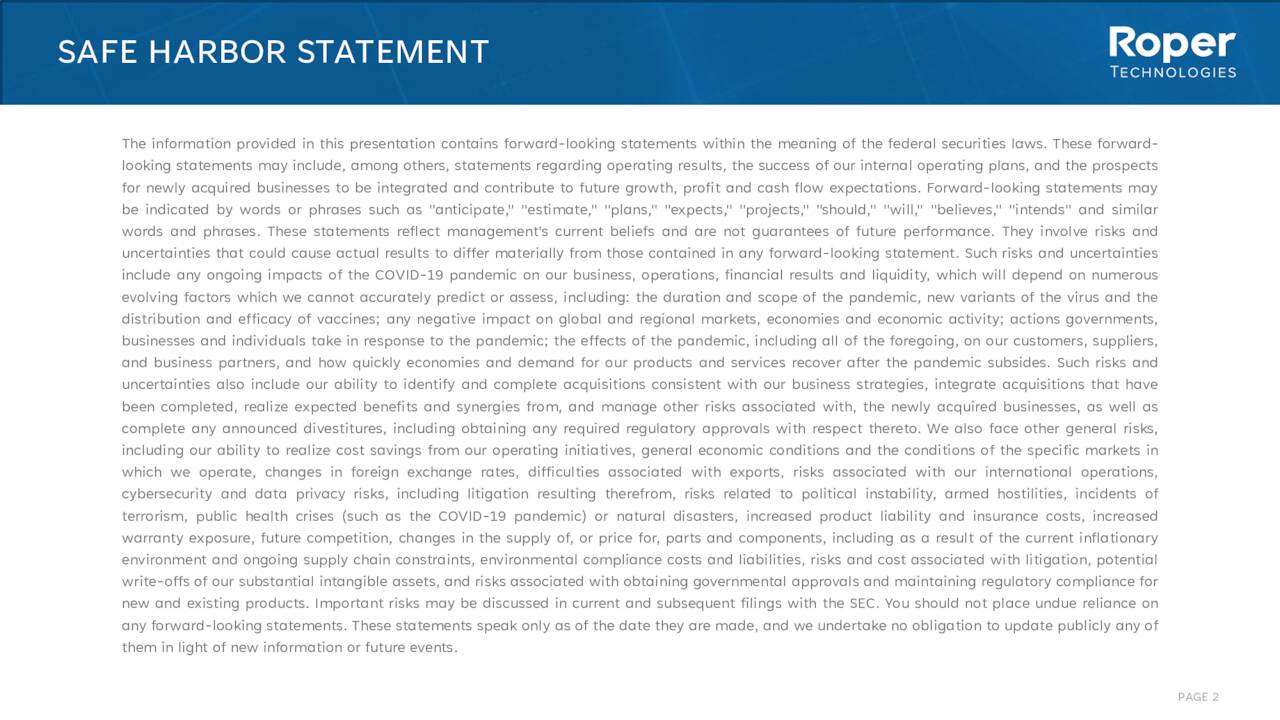 Roper Technologies to Acquire Frontline Education (NASDAQ:ROP ...