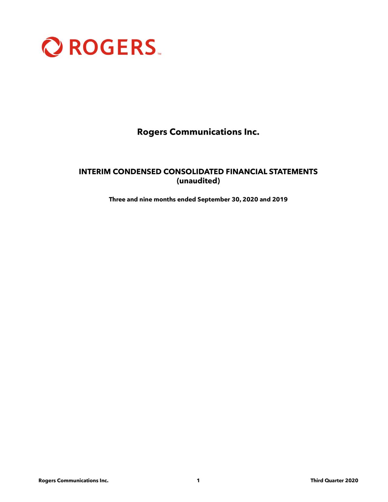 Rogers Communications Inc. 2020 Q3 - Results - Earnings Call Presentation (NYSE:RCI) | Seeking Alpha