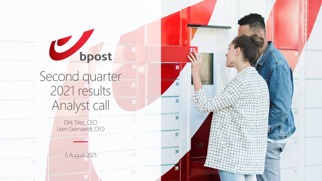 bpost SA/NV 2021 Q2 - Results - Earnings Call Presentation (OTCMKTS ...