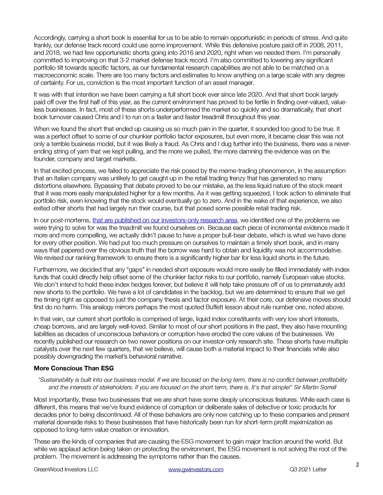GreenWood Investors Third Quarter 2021 Letter Seeking Alpha greenwood-investors-third-quarter-2021-letter-seeking-alpha