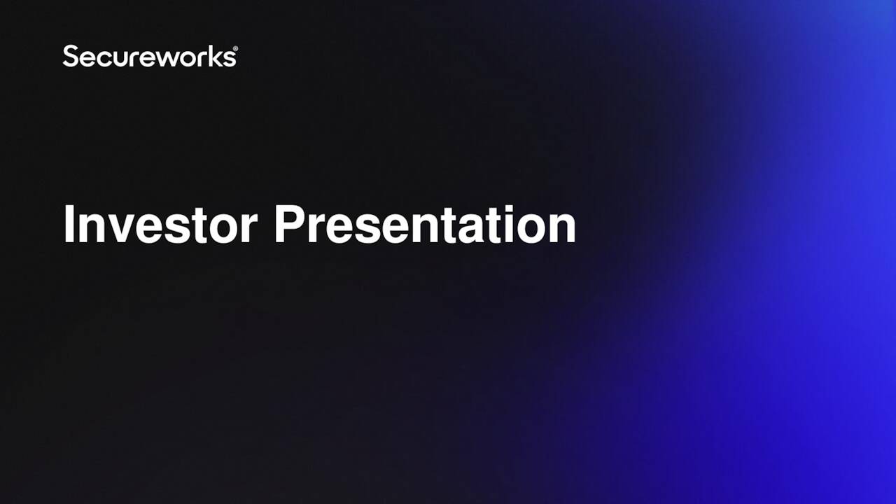 SecureWorks (SCWX) Investor Presentation - Slideshow (NASDAQ:SCWX ...