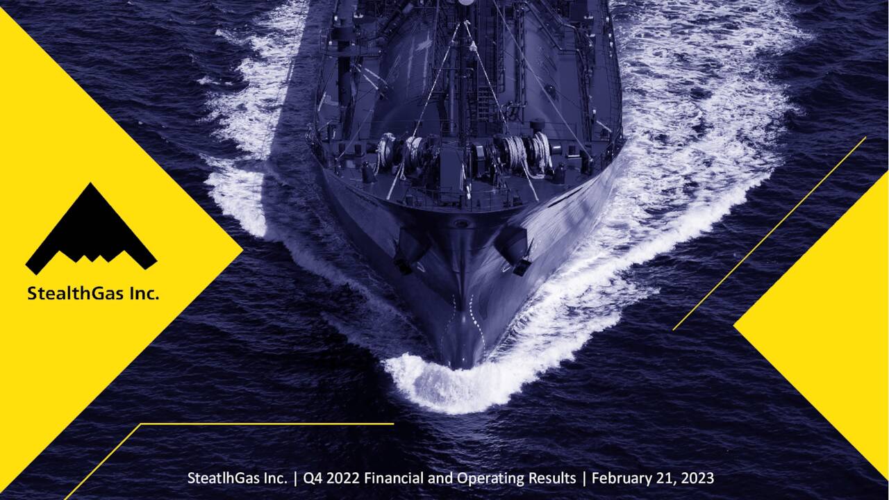 StealthGas Inc. 2022 Q4 - Results - Earnings Call Presentation (NASDAQ ...