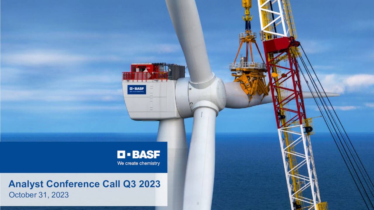 BASF SE 2023 Q3 - Results - Earnings Call Presentation (OTCMKTS:BASFY) | Seeking Alpha