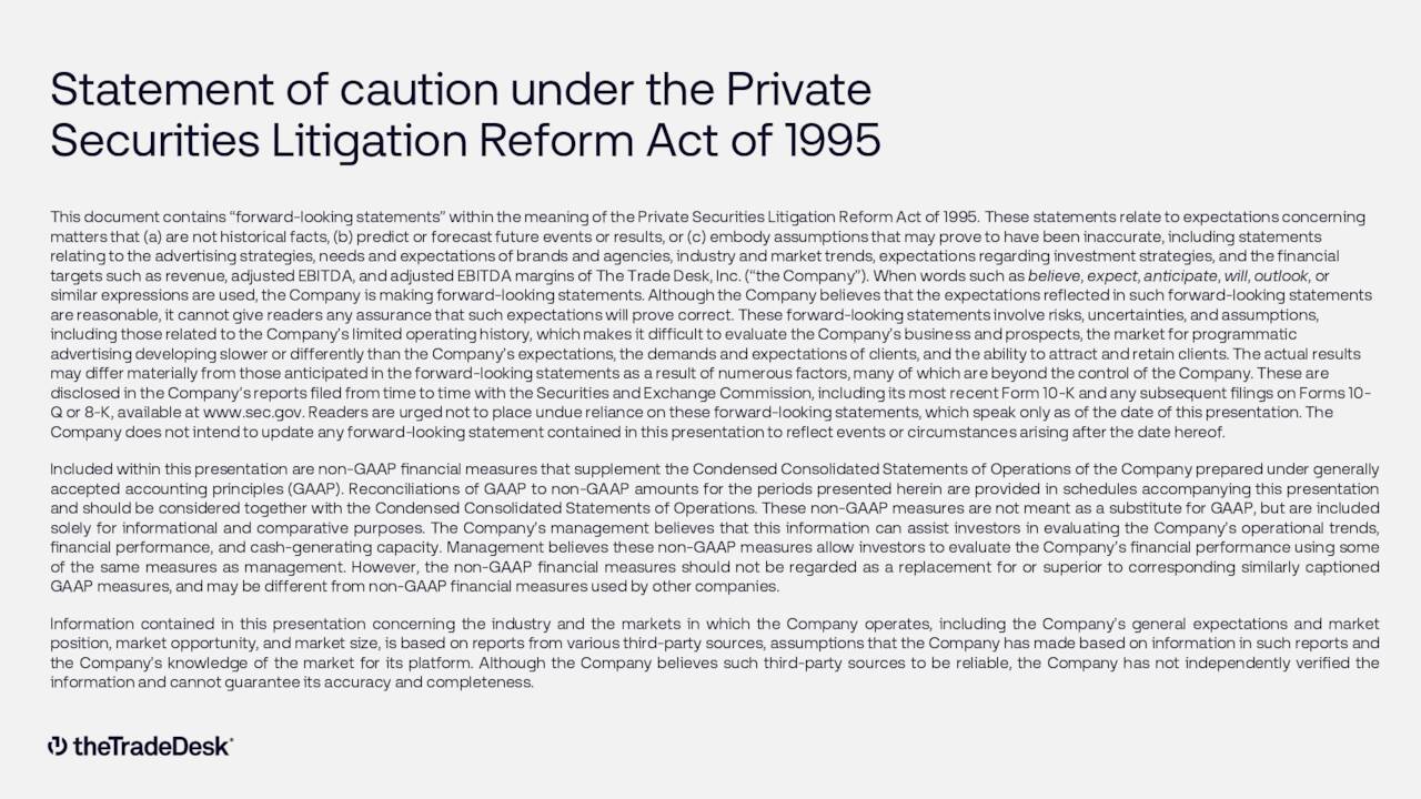 The Trade Desk, Inc. 2025 Q2 - Results - Earnings Call Presentation ...