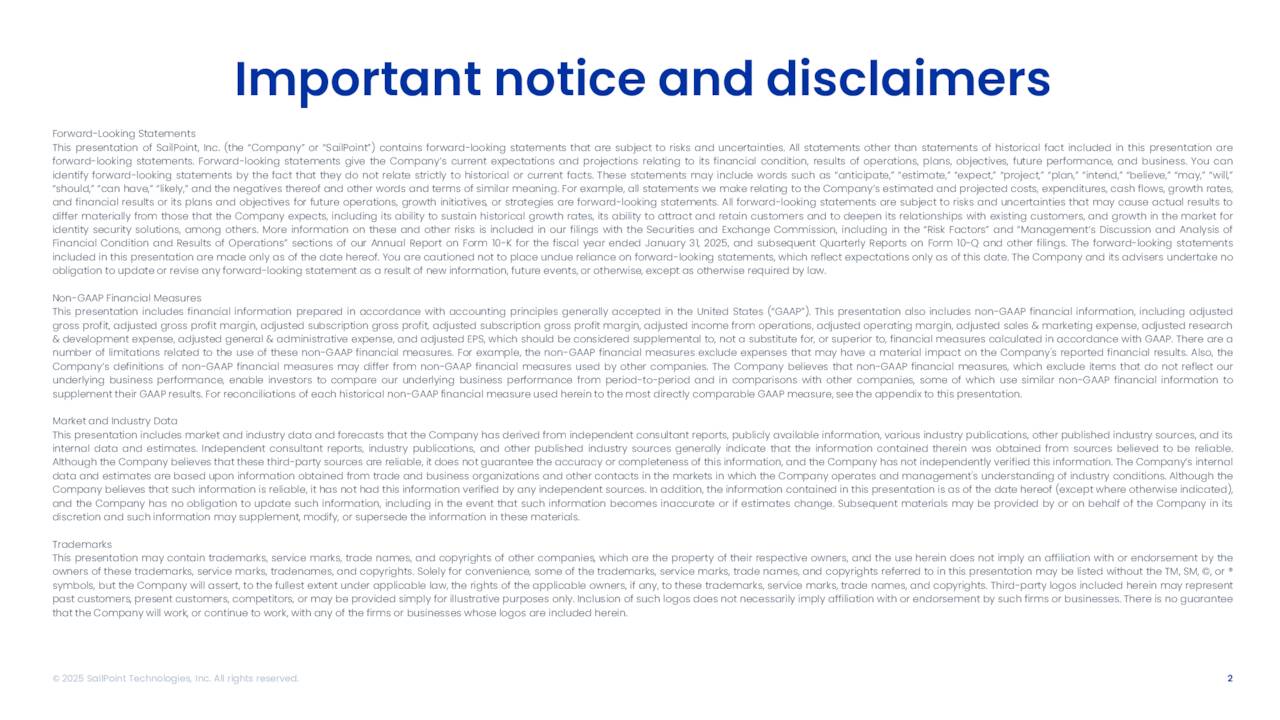 SailPoint, Inc. 2026 Q1 - Results - Earnings Call Presentation (NASDAQ ...