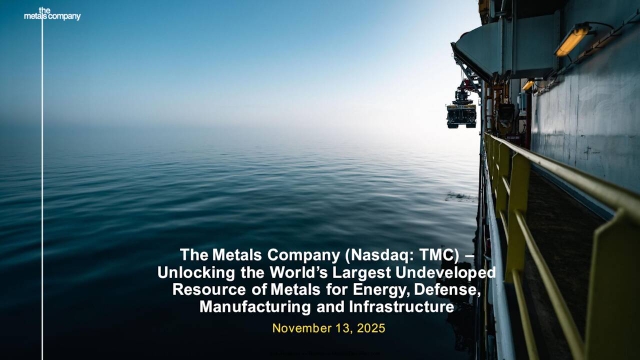 TMC the metals company Inc. 2025 Q3 - Results - Earnings Call ...