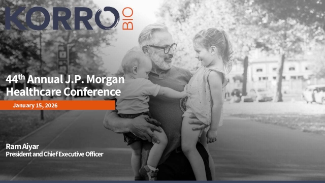 Korro Bio, Inc. (KRRO) Presents at 44th Annual J.P. Morgan Healthcare ...