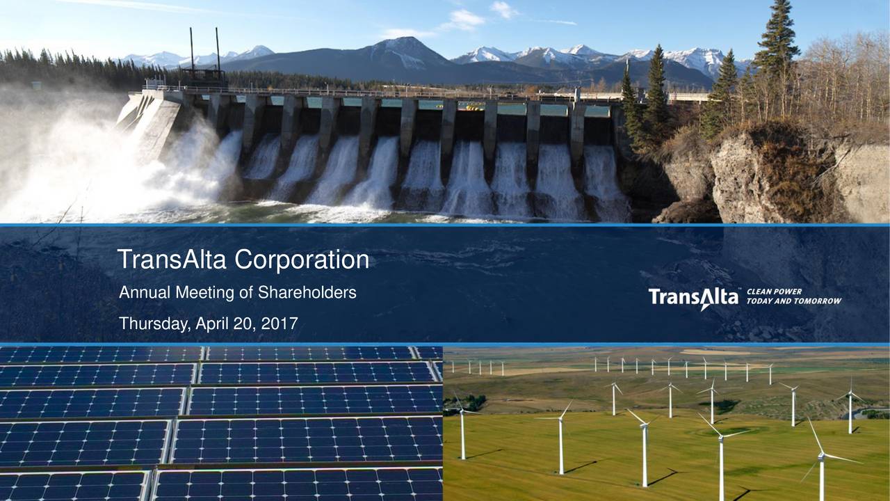 TransAlta Corporation (TAC) Investor Presentation - Slideshow (NYSE:TAC ...