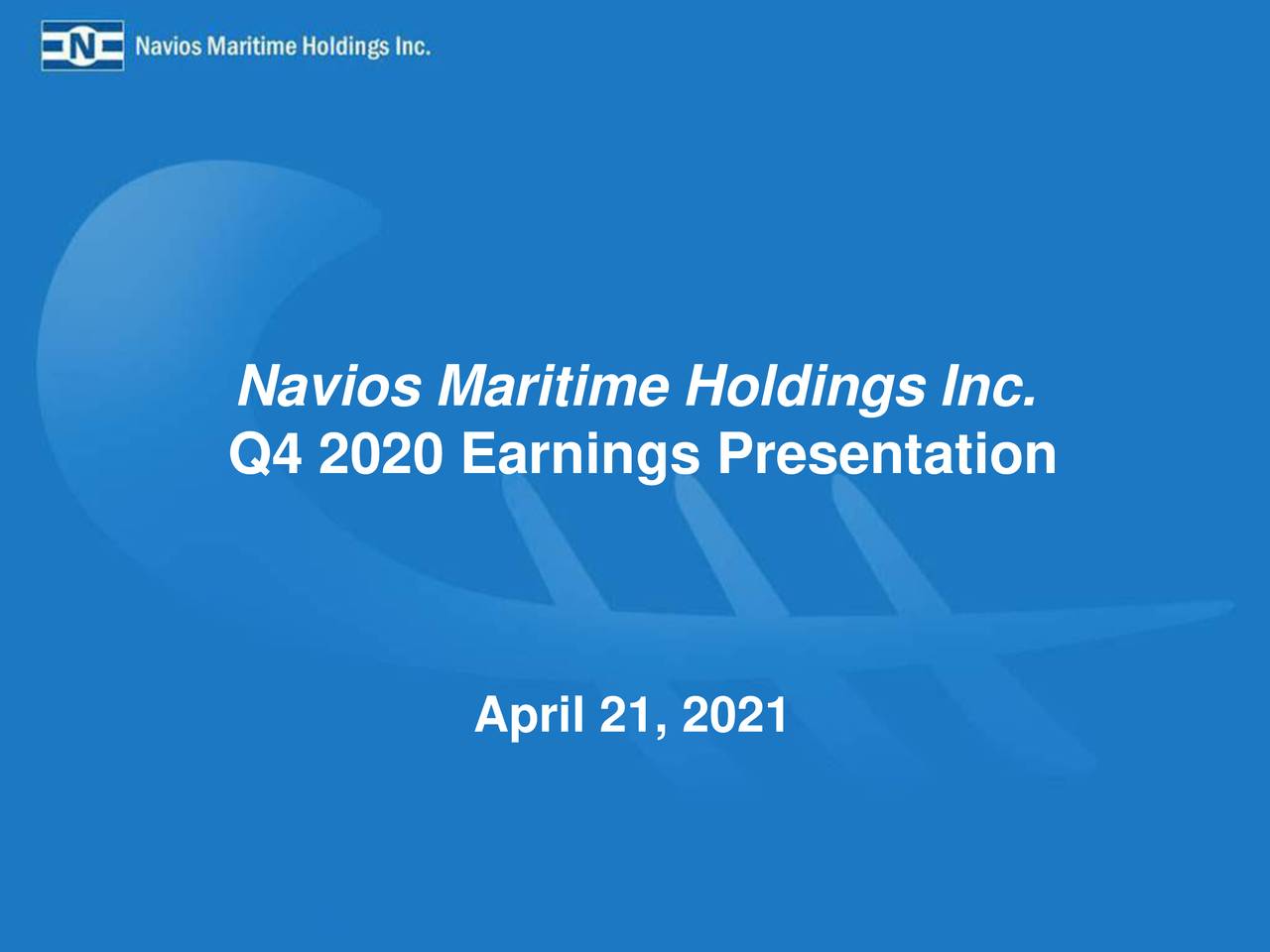 Navios Maritime Holdings Inc. 2020 Q4 - Results - Earnings Call ...