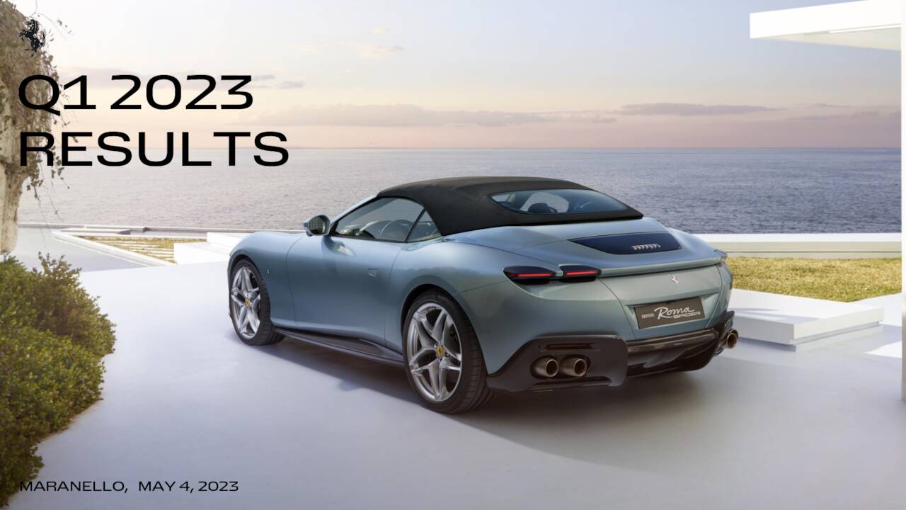 Ferrari N.V. 2023 Q1 - Results - Earnings Call Presentation (NYSE:RACE ...
