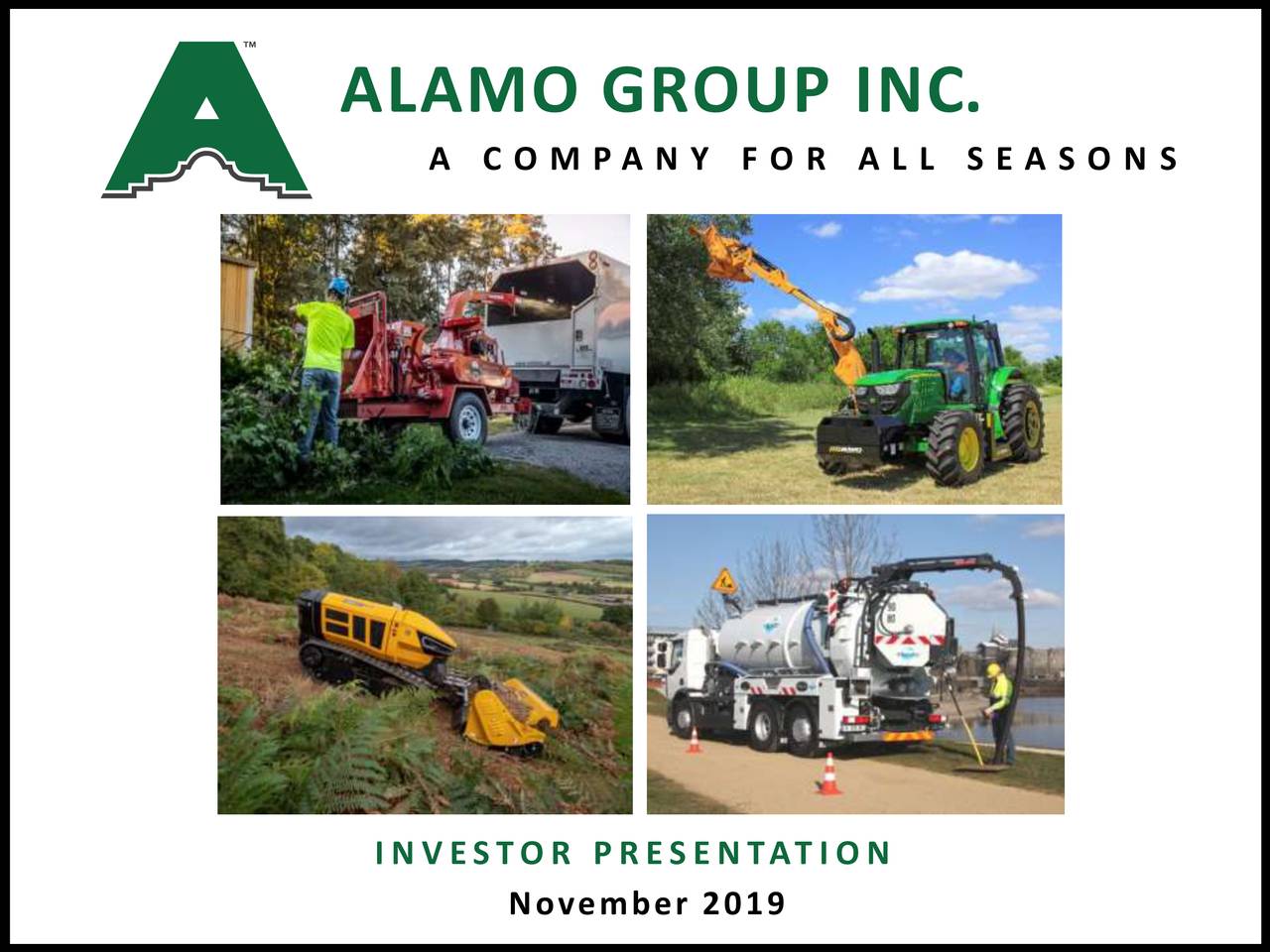 Alamo Group Inc. 2019 Q3 - Results - Earnings Call Presentation (NYSE ...