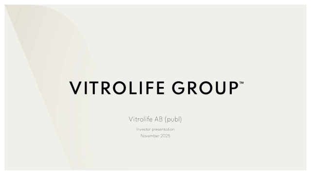 Vitrolife AB (publ) (VTRLY) Vitrolife AB (publ) Presents at DNB ...