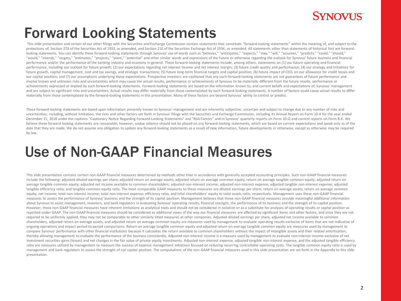 Synovus Financial Corp. 2019 Q3 - Results - Earnings Call Presentation ...