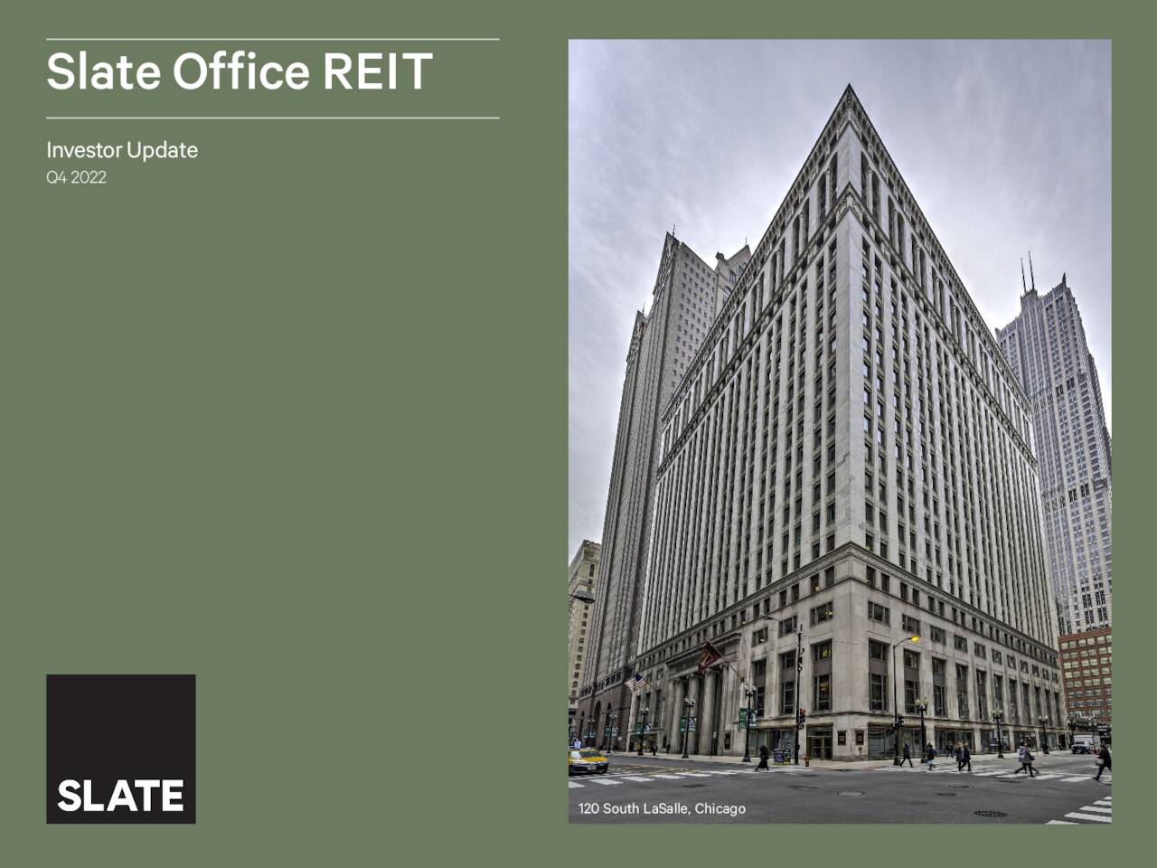 Slate Office REIT 2022 Q4 - Results - Earnings Call Presentation (OTCMKTS:SLTTF) | Seeking Alpha