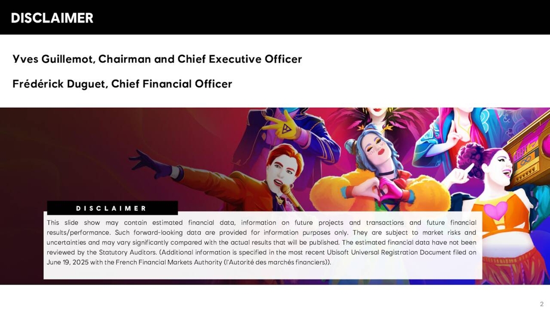 Ubisoft Entertainment SA (UBSFY) Discusses Major Organizational and ...