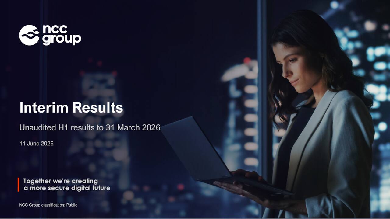 NCC Group plc 2026 Q2 - Results - Earnings Call Presentation (OTCMKTS ...