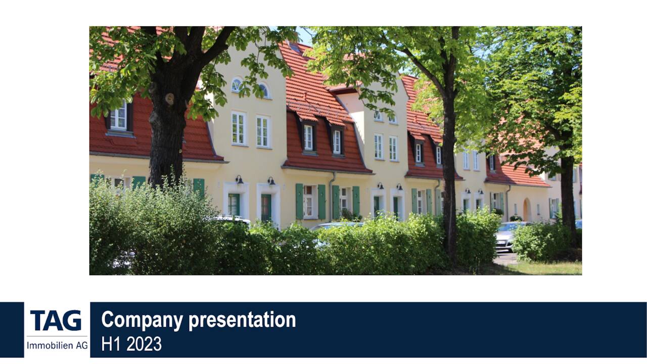 TAG Immobilien AG 2023 Q2 - Results - Earnings Call Presentation (OTCMKTS:TAGOF) | Seeking Alpha