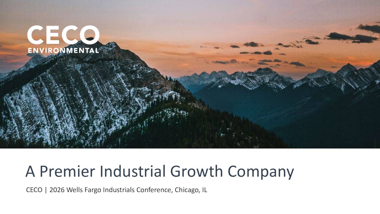 CECO Environmental Corp. (CECO) Presents at 16th Annual Wells Fargo ...