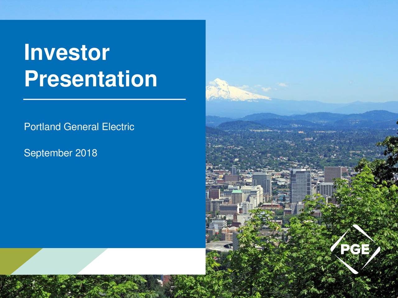 Portland General Electric (POR) Investor Presentation - Slideshow (NYSE ...