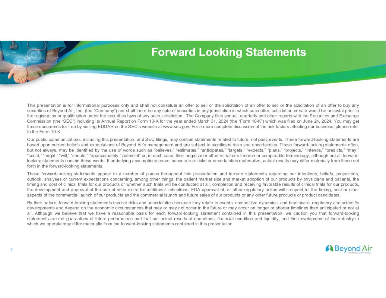 Beyond Air, Inc. 2024 Q4 - Results - Earnings Call Presentation (NASDAQ ...