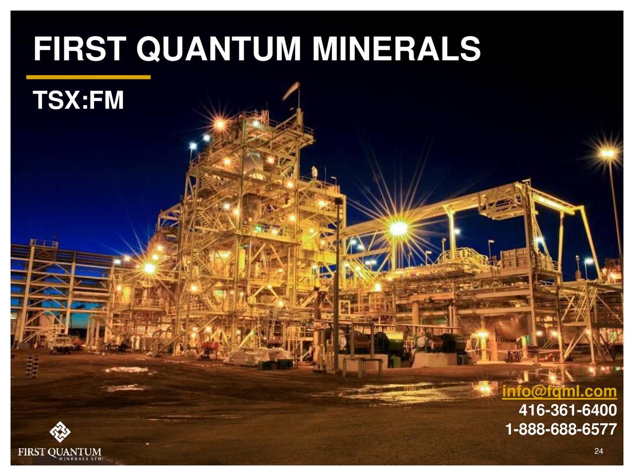 First Quantum Minerals Ltd. 2020 Q1 - Results - Earnings Call Presentation (OTCMKTS:FQVLF ...