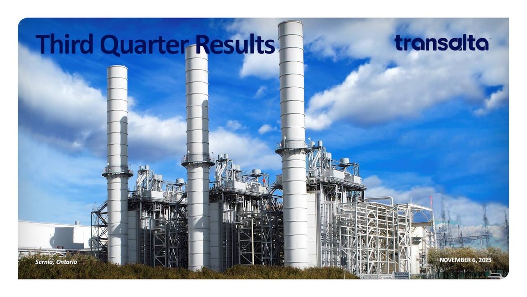 TransAlta Corporation 2025 Q3 - Results - Earnings Call Presentation ...