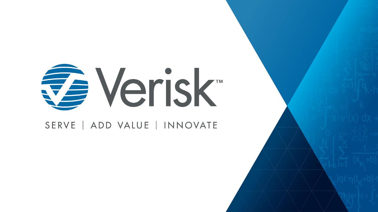 Verisk Analytics Inc 2018 Q1 - Results - Earnings Call Slides (NASDAQ ...