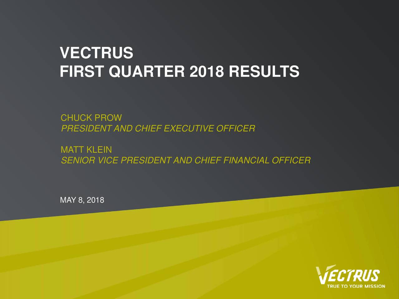 Vectrus 2018 Q1 - Results - Earnings Call Slides (NYSE:VVX) | Seeking Alpha