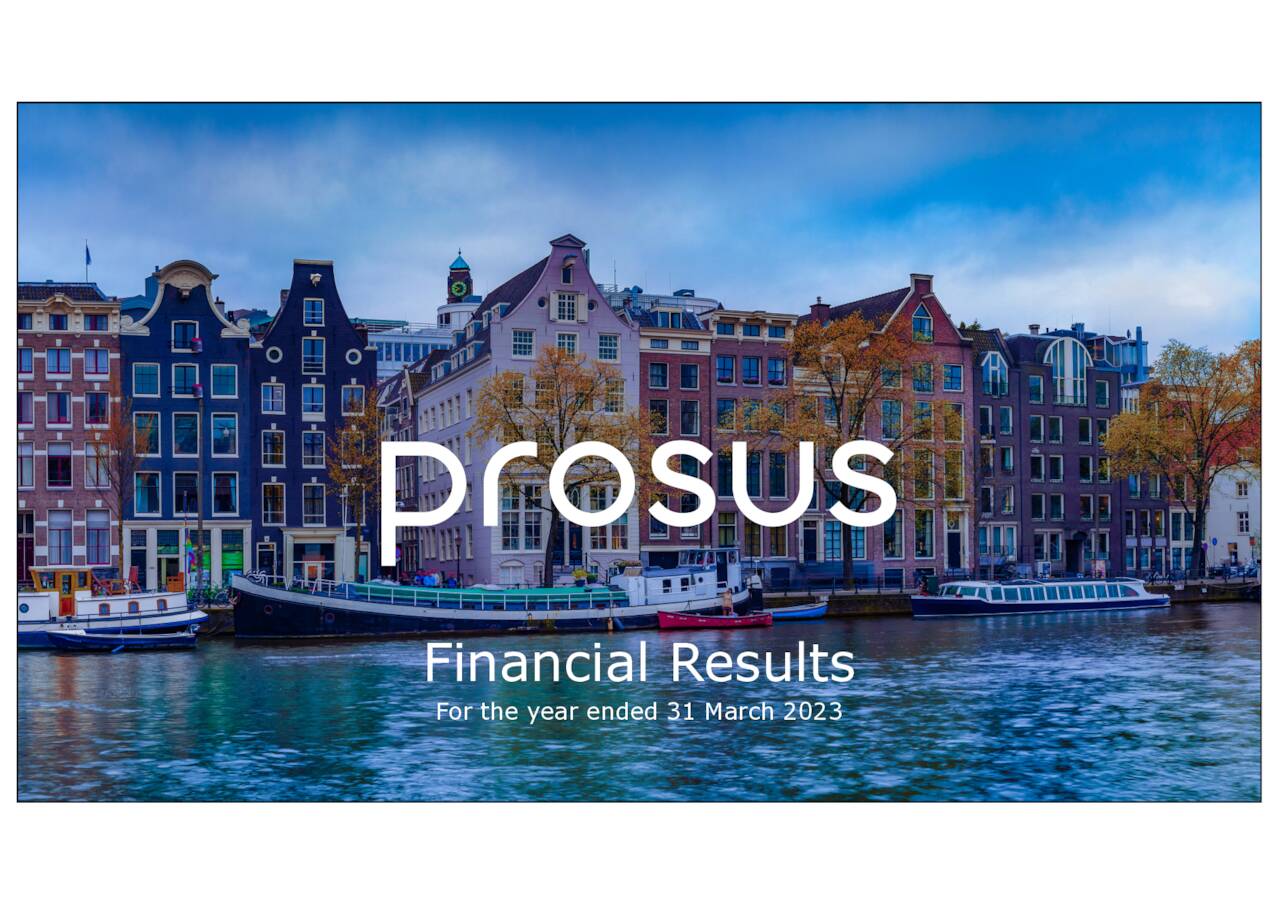 Prosus N.V. 2023 Q4 - Results - Earnings Call Presentation (OTCMKTS ...