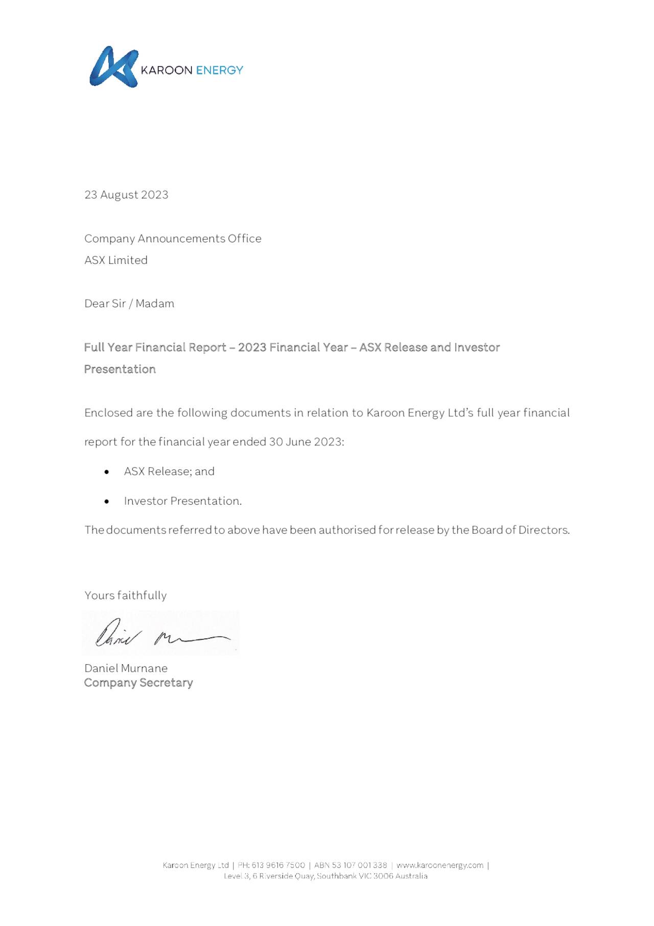 Karoon Energy Ltd 2023 Q4 - Results - Earnings Call Presentation ...