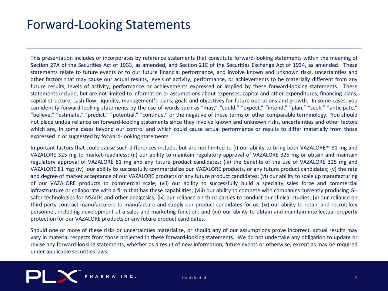 PLx Pharma (PLXP) Investor Presentation - Slideshow (OTCMKTS:PLXPQ ...