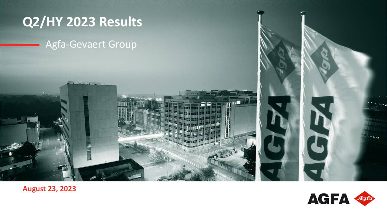 Agfa-Gevaert NV 2023 Q2 - Results - Earnings Call Presentation (OTCMKTS:AFGVF) | Seeking Alpha