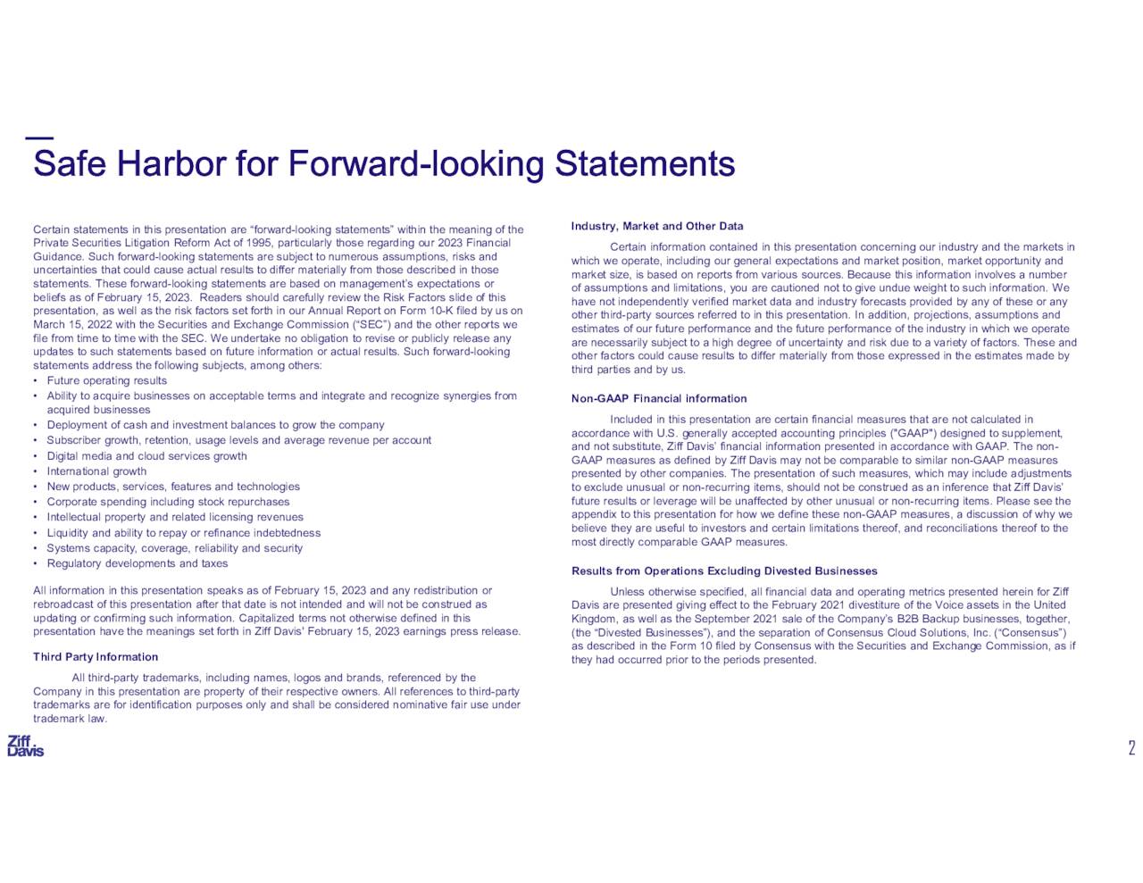 Ziff Davis, Inc. 2022 Q4 - Results - Earnings Call Presentation (NASDAQ ...