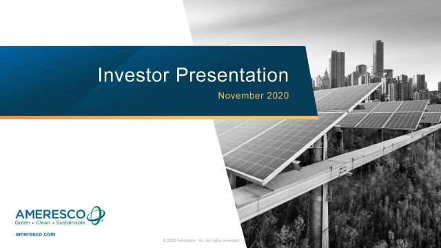Ameresco (AMRC) Investor Presentation - Slideshow (NYSE:AMRC) | Seeking ...