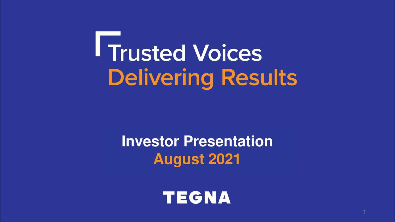 TEGNA Inc. 2021 Q2 - Results - Earnings Call Presentation (NYSE:TGNA ...