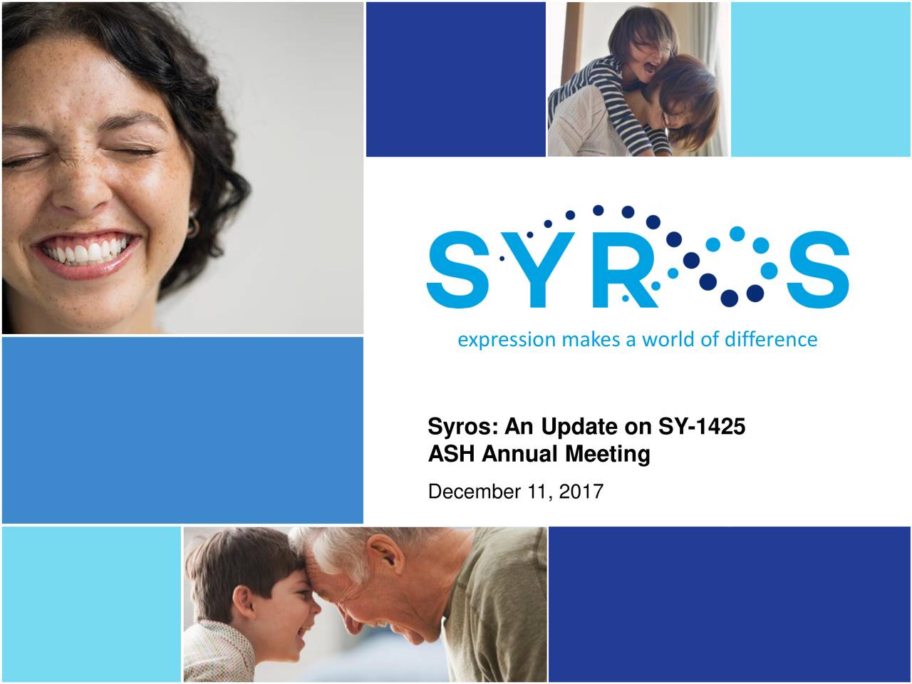 Syros Pharmaceuticals (SYRS) Updates On SY - 1425 (ASH Annual Meeting ...