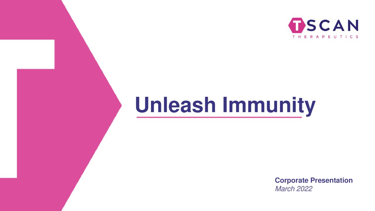 TScan Therapeutics (TCRX) Investor Presentation - Slideshow (NASDAQ ...