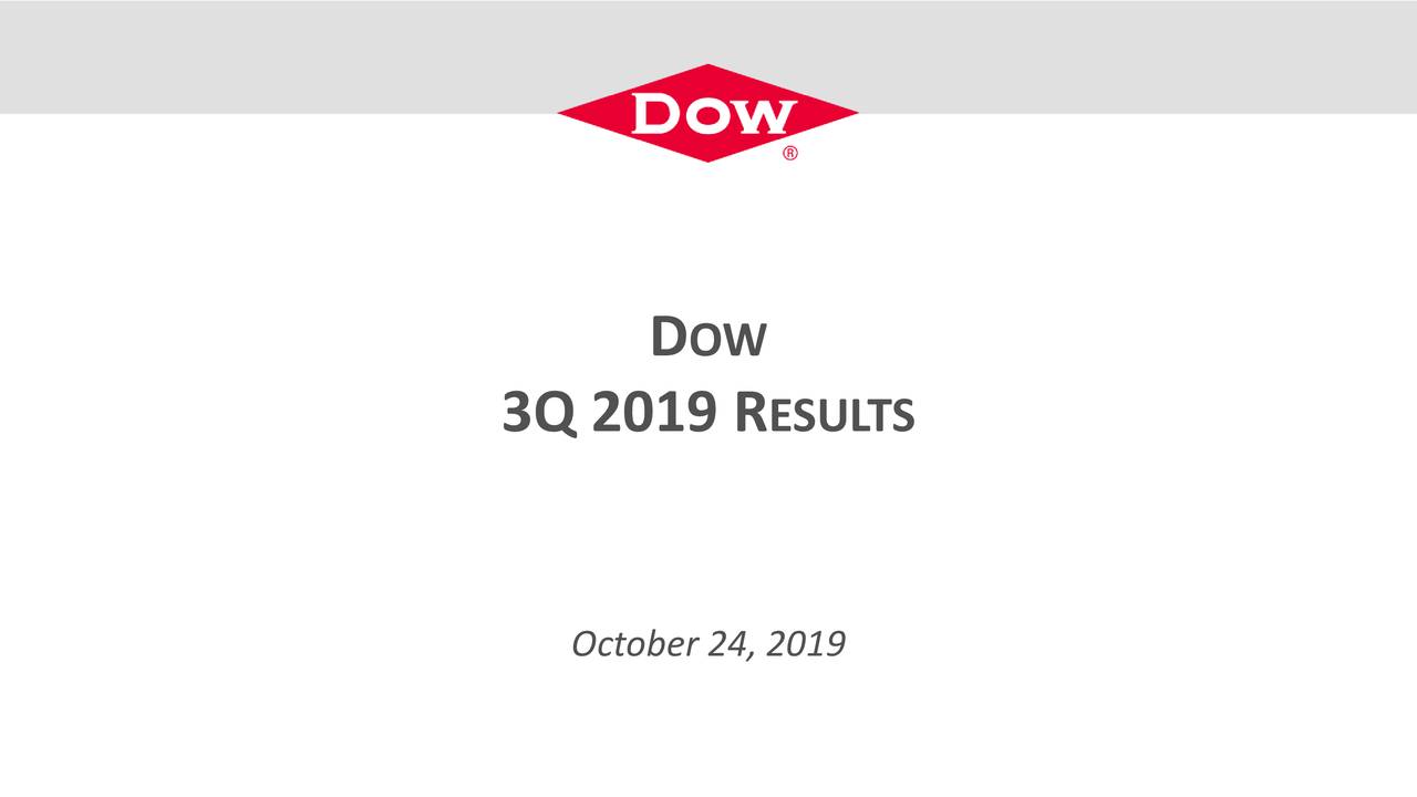 Dow Inc. 2019 Q3 - Results - Earnings Call Presentation (NYSE:DOW ...