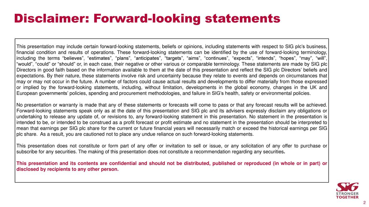 SIG (SIIGY) Investor Presentation - Slideshow (OTCMKTS:SIIGY-DEFUNCT ...