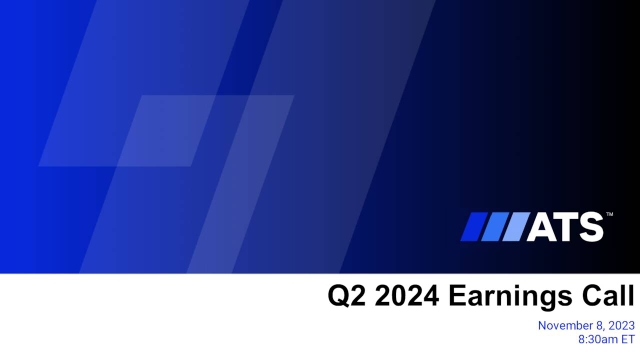 ATS Corporation 2024 Q2 - Results - Earnings Call Presentation (NYSE:ATS) | Seeking Alpha