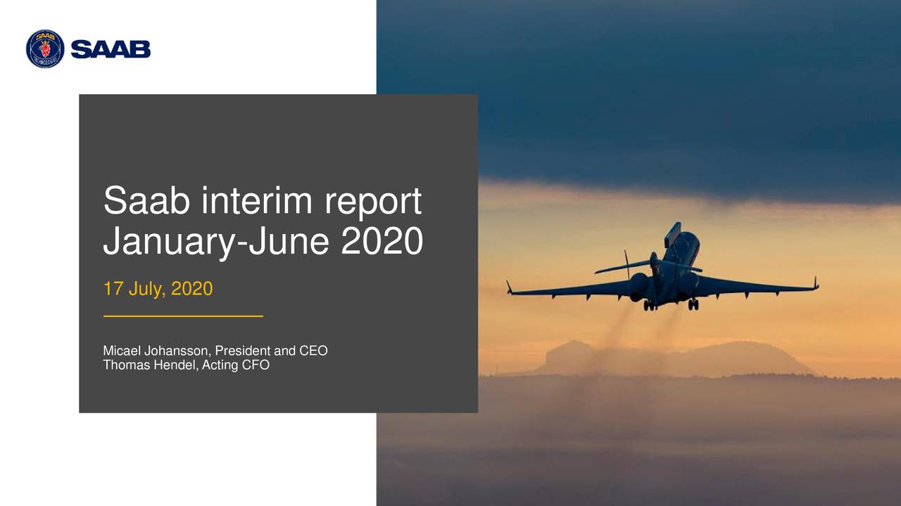 Saab AB (publ) 2020 Q2 - Results - Earnings Call Presentation (OTCMKTS ...
