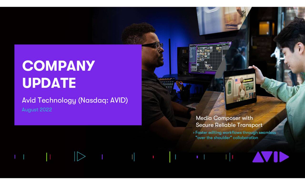 Avid Technology (AVID) Investor Presentation - Slideshow (NASDAQ:AVID ...