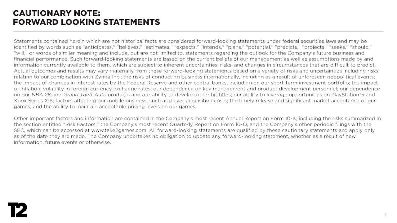 Take-Two Interactive Software, Inc. 2025 Q3 - Results - Earnings Call ...