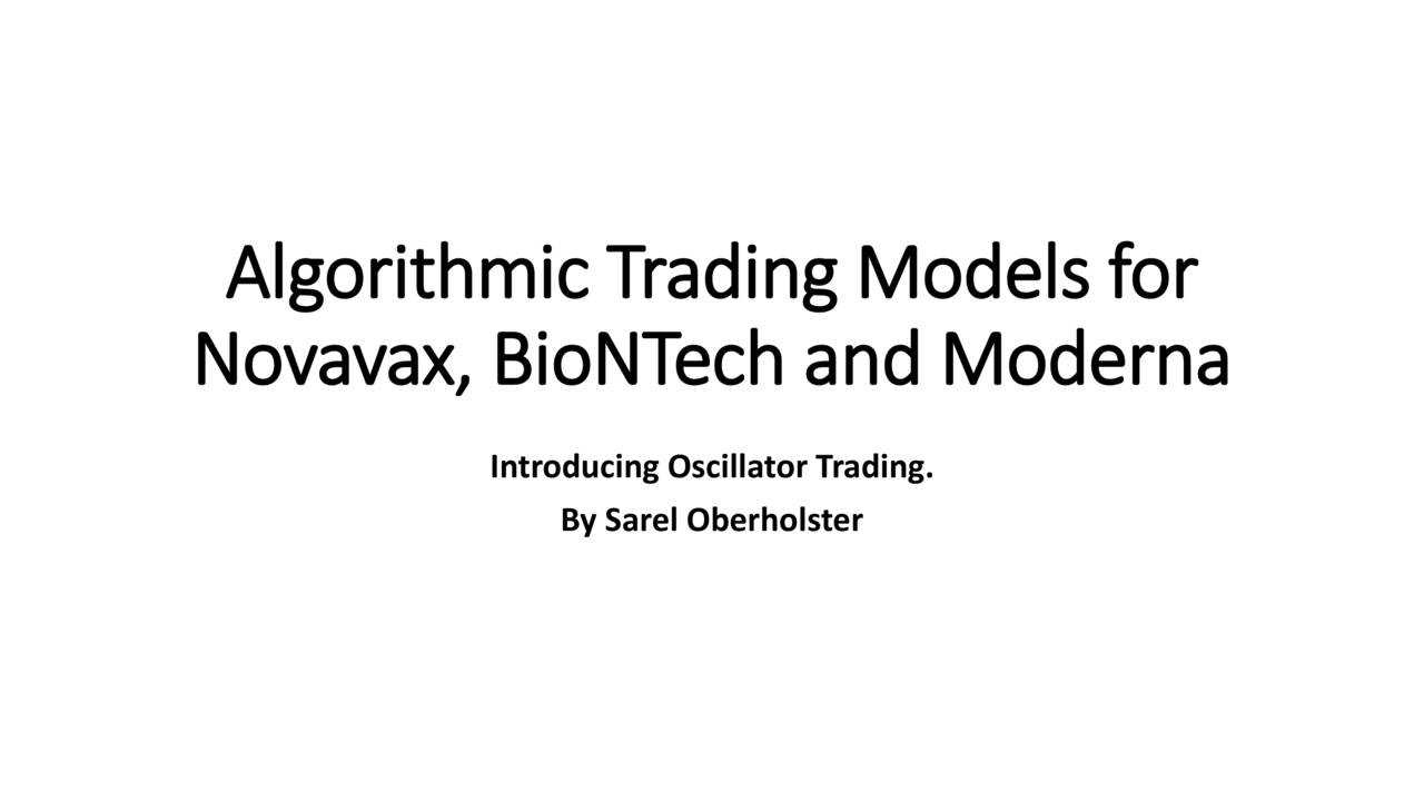 Algorithmic Models: Introducing Oscillator Trading | Seeking Alpha