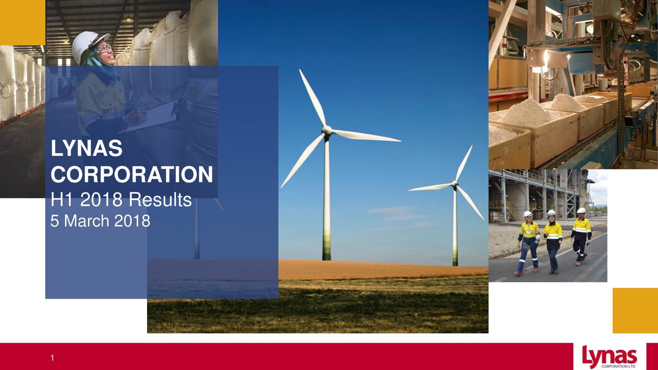 Lynas Corp. Ltd. ADR 2018 Q2 - Results - Earnings Call Slides (OTCMKTS ...
