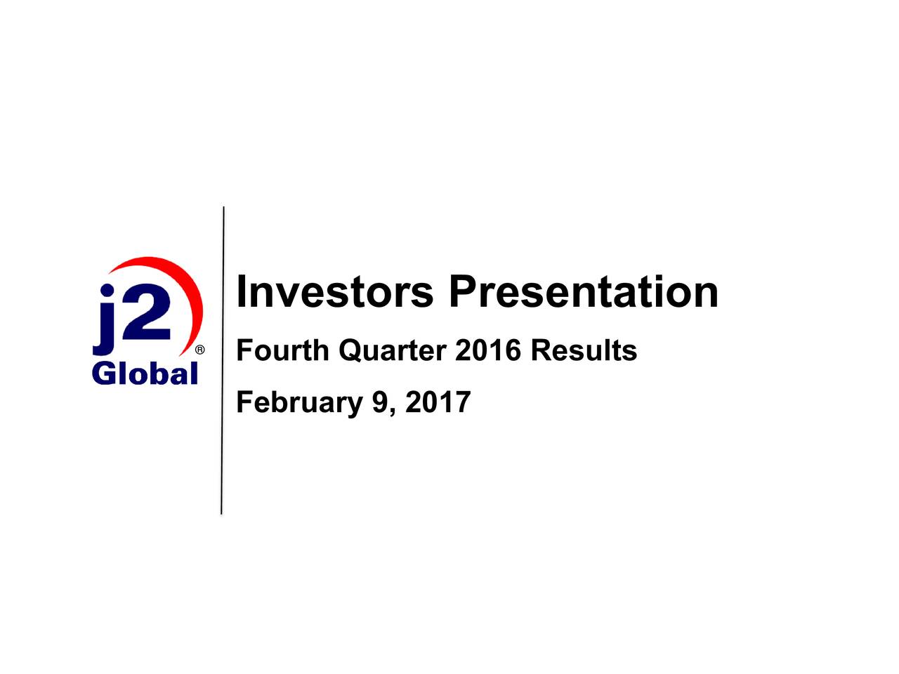 j2 Global, Inc. 2016 Q4 - Results - Earnings Call Slides (NASDAQ:ZD ...
