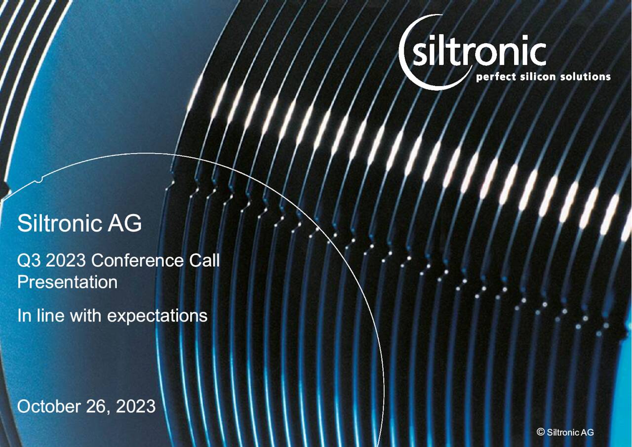 Siltronic AG 2023 Q3 - Results - Earnings Call Presentation (OTCMKTS ...