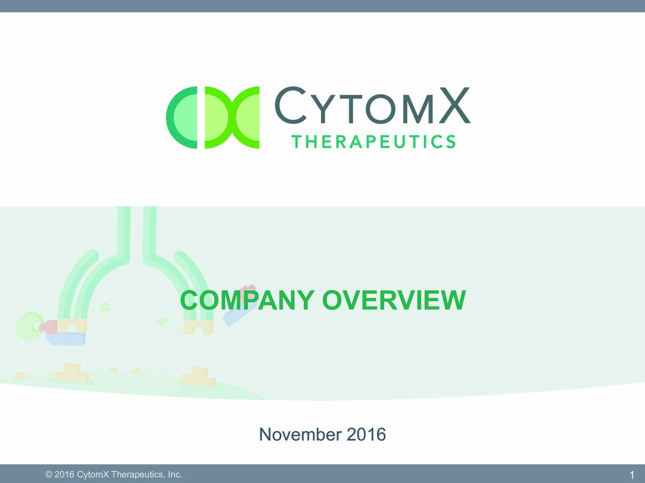 CytomX Therapeutics (CTMX) Investor Presentation - Slideshow (NASDAQ ...