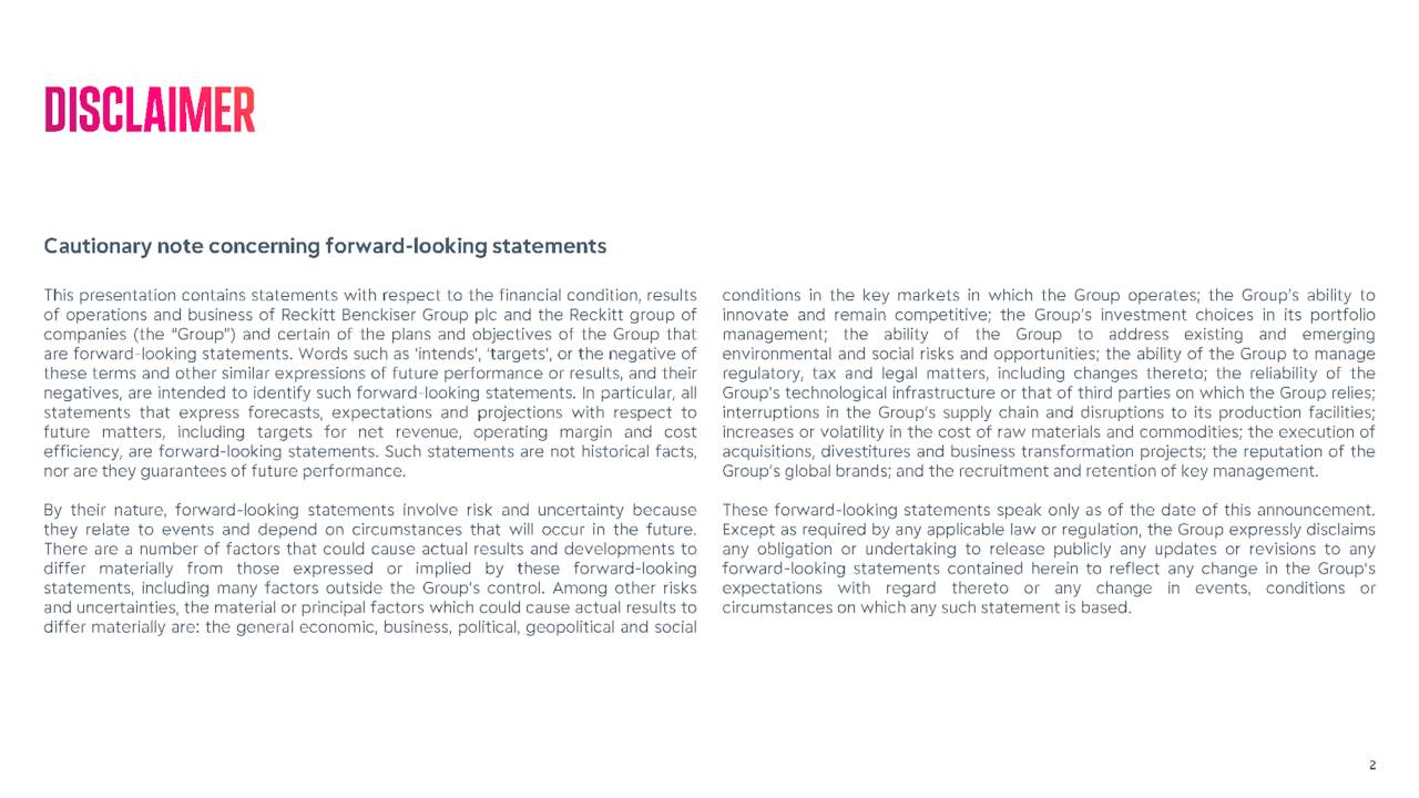 Reckitt Benckiser Group plc 2023 Q3 - Results - Earnings Call ...